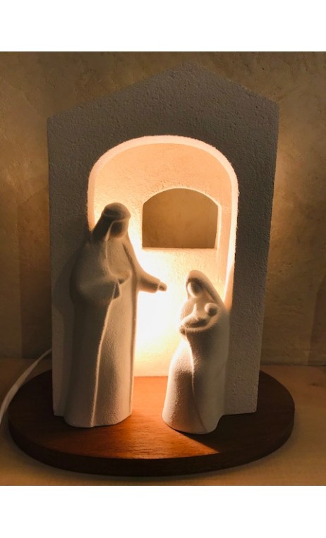 Crèche lampe argile réfractaire (Italie)